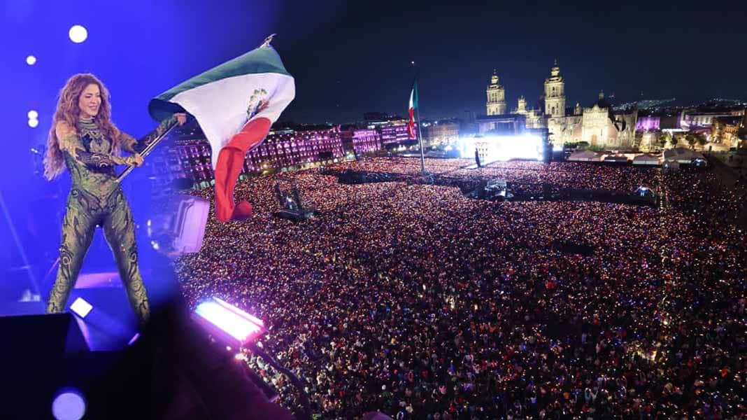 Shakira hace historia en el Zócalo con más de 400 mil asistentes en una ...